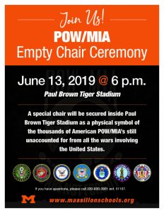 POW / MIA Empty Chair Event Slated for June 13 at Tiger Stadium ...
