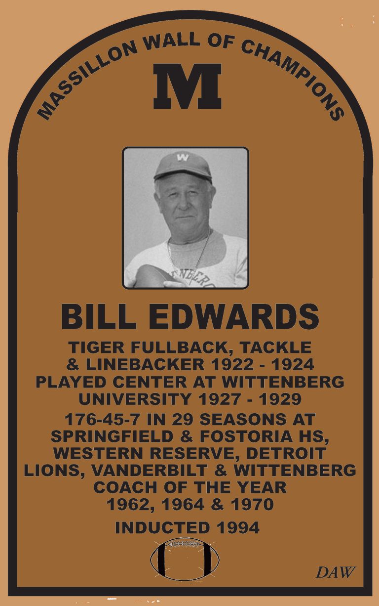 Bill Edwards – Wall of Champions - MassillonTigers.com - History