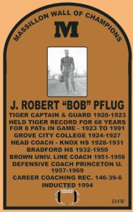 Bob Pflug – Wall of Champions - MassillonTigers.com