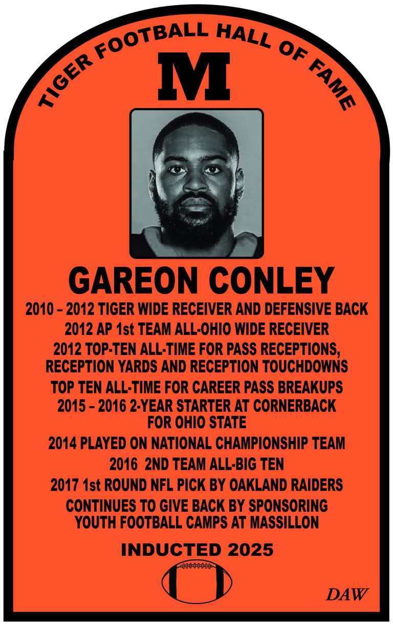 Gareon Conley Inducted into Massillon Tiger Football Hall of Fame ...